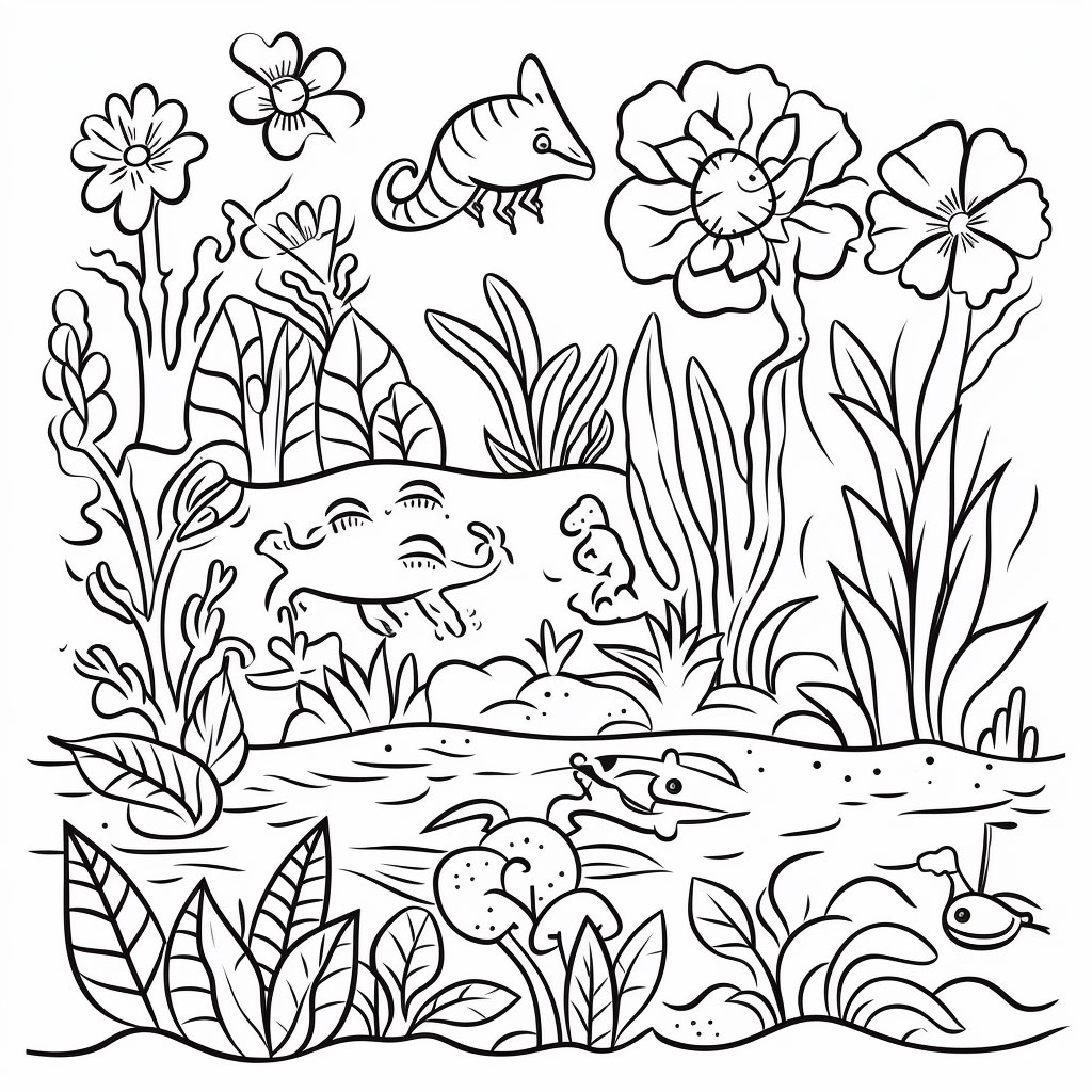 Malbuch - Tisch Eins